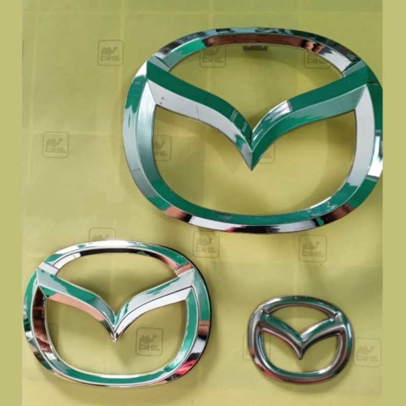 Jual Emblem logo seri mazda ukuran 14x11cm 10.6x8.4cm stir mazda 6x4 ...