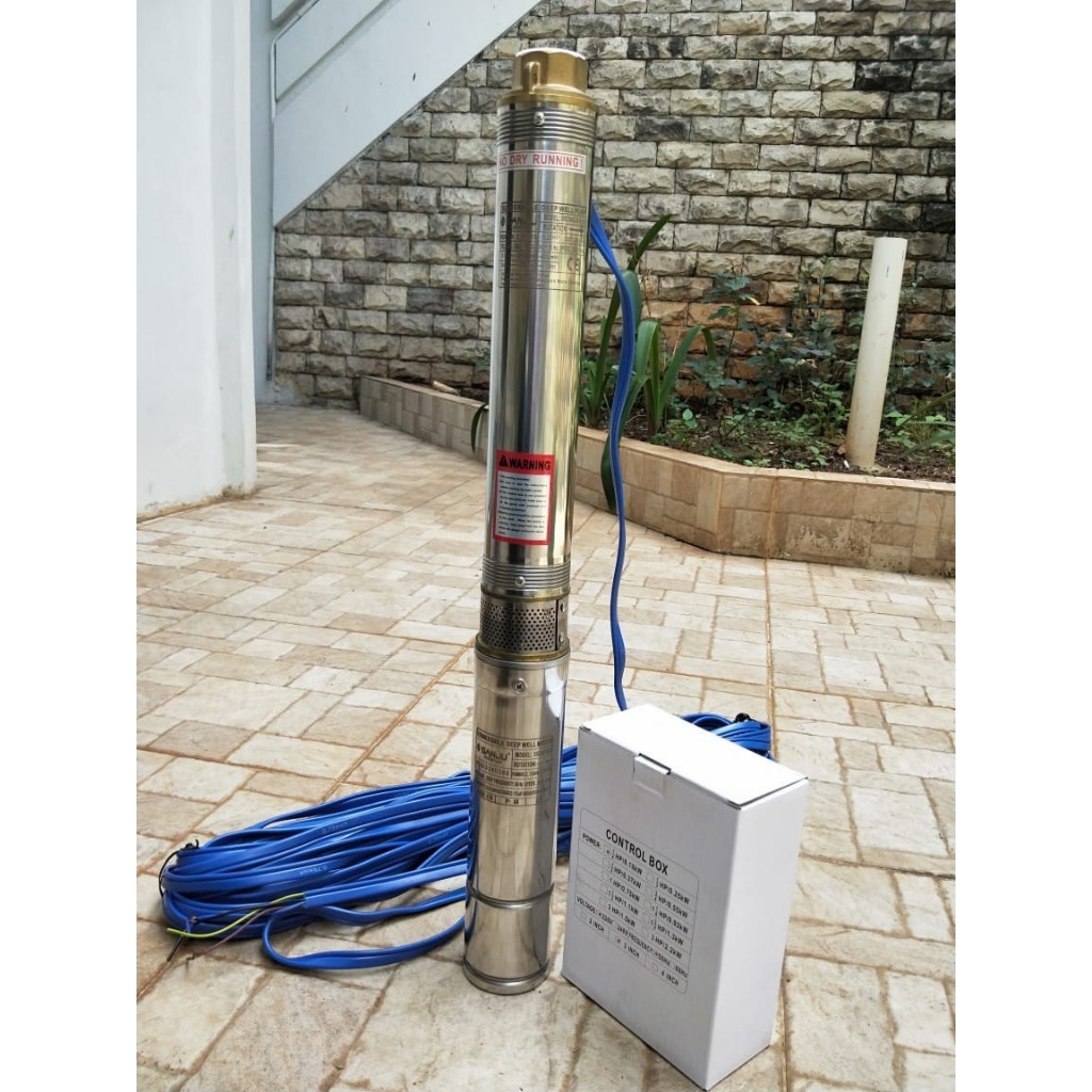 Jual MAXPUMP Pompa Satelit 3 Inch 1.1Kw 1.5Hp Control box + kabel biru ...