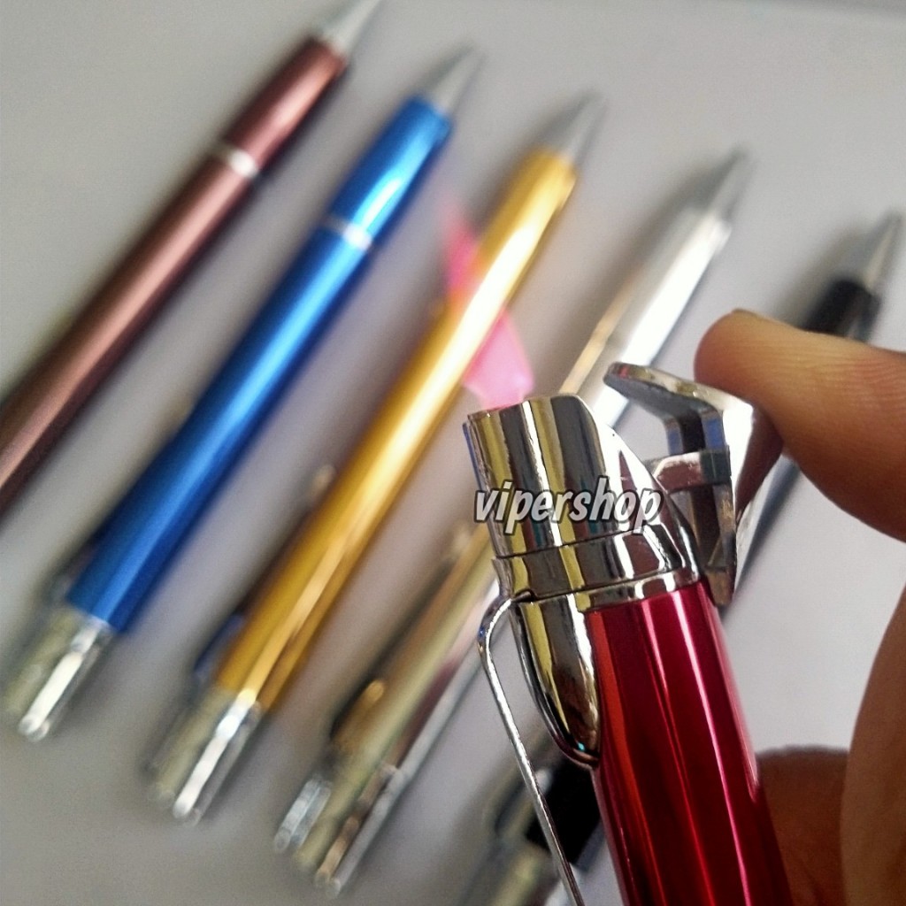 Jual Korek Api Bara Model Ballpoint Pulpen Korek Unik Free Refill ...