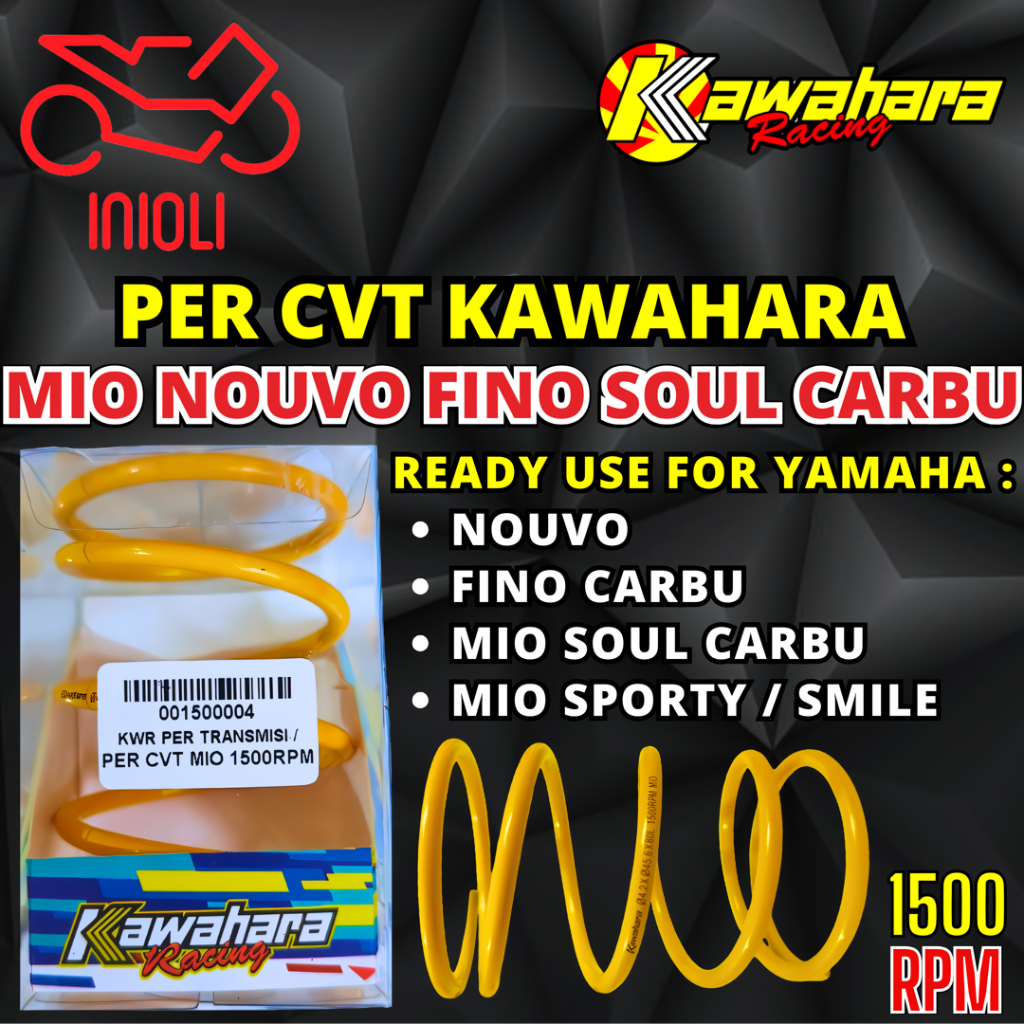 Jual PER CVT KAWAHARA RACING 1500 RPM MIO SPORTY SMILE NOUVO FINO MIO ...