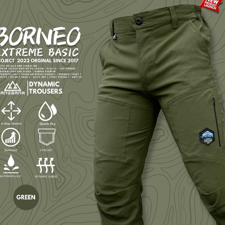 Jual Kirim Langsung Celana Angsana outdoor Original Seri Borneo Extreme Basic Extra Activities ...