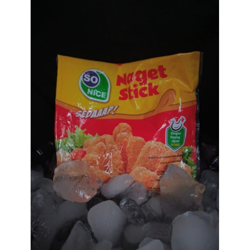 Jual CHICKEN NUGGET STICK AYAM SO NICE SEDAAAP 25 G | Shopee Indonesia