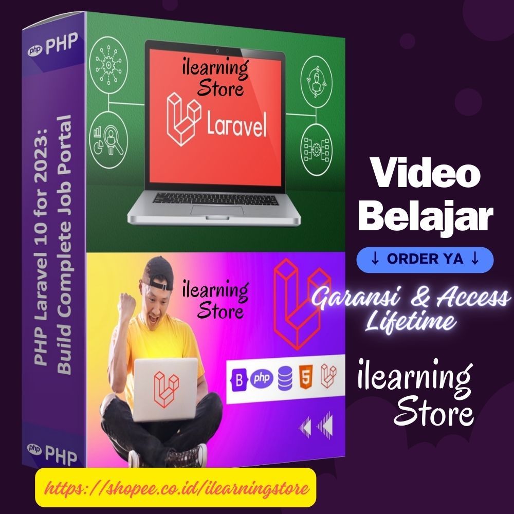 Jual [EC11] E-Course Belajar Laravel 10 Case Study Membuat Job Portal Website Bahasa Inggris ...