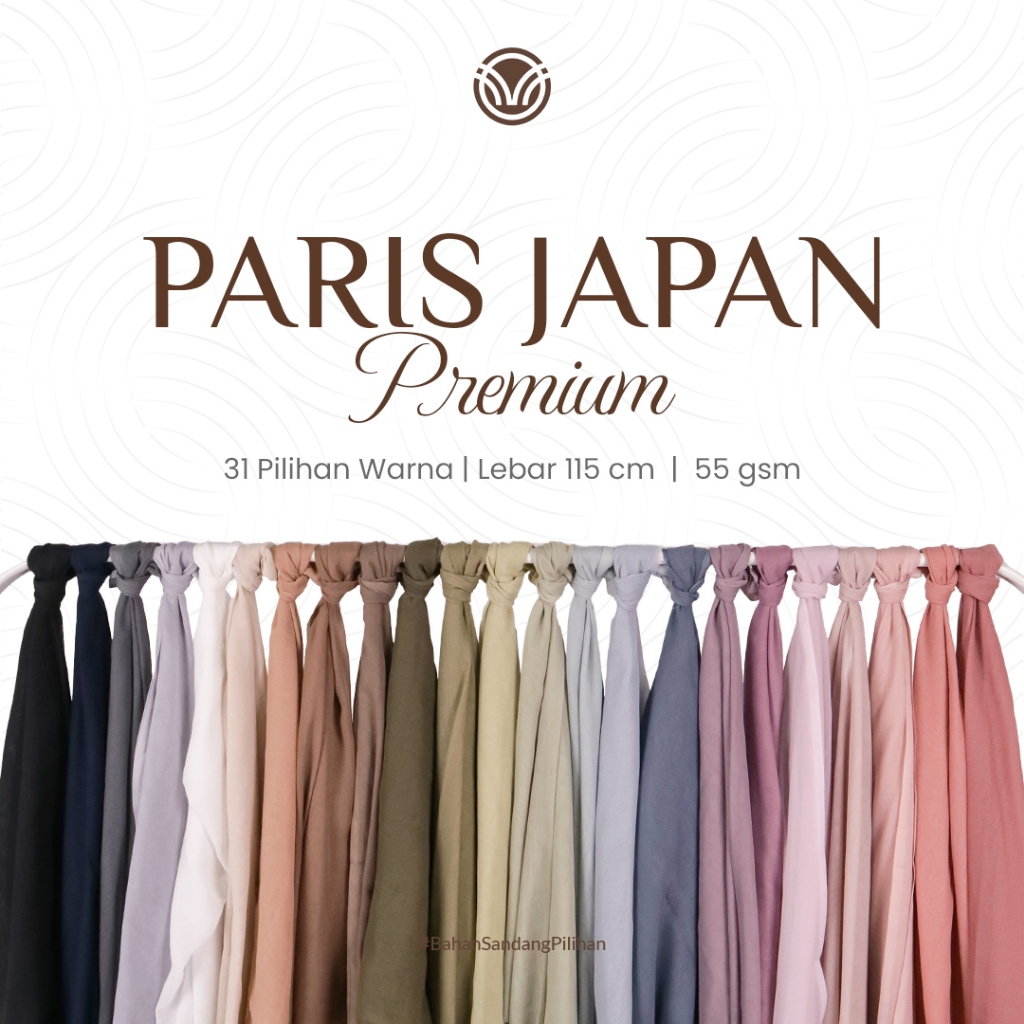 Jual KAIN PARIS JAPAN PREMIUM 1 Meter - Hijab, Kerudung | Shopee Indonesia