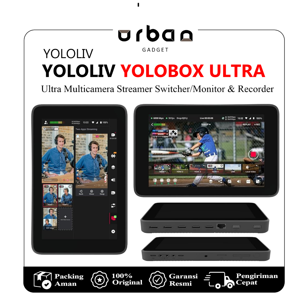 Jual YoloLiv YOLOBOX ULTRA Multicamera Streamer Switcher/Monitor & Recorder | Shopee Indonesia