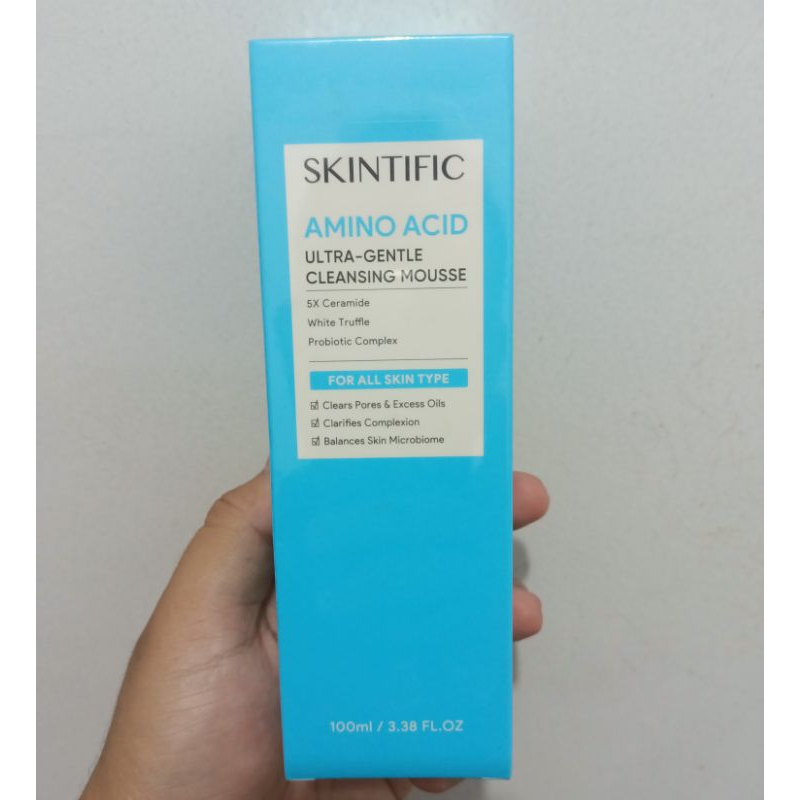 Jual SKINTIFIC AMINO ACID Cleaning Mousse 100 ML | Shopee Indonesia