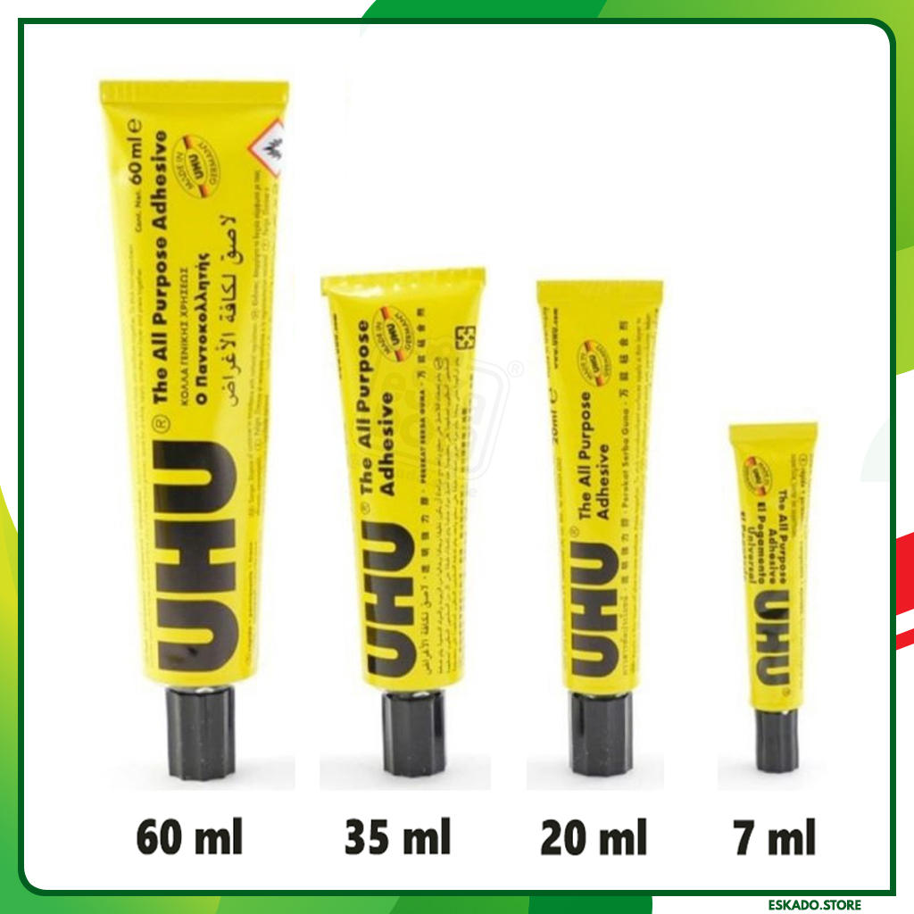 Jual Lem Cair UHU Tube All Purpose Adhesive 7ml / 20ml / 35ml / 60ml / 125ml | Shopee Indonesia