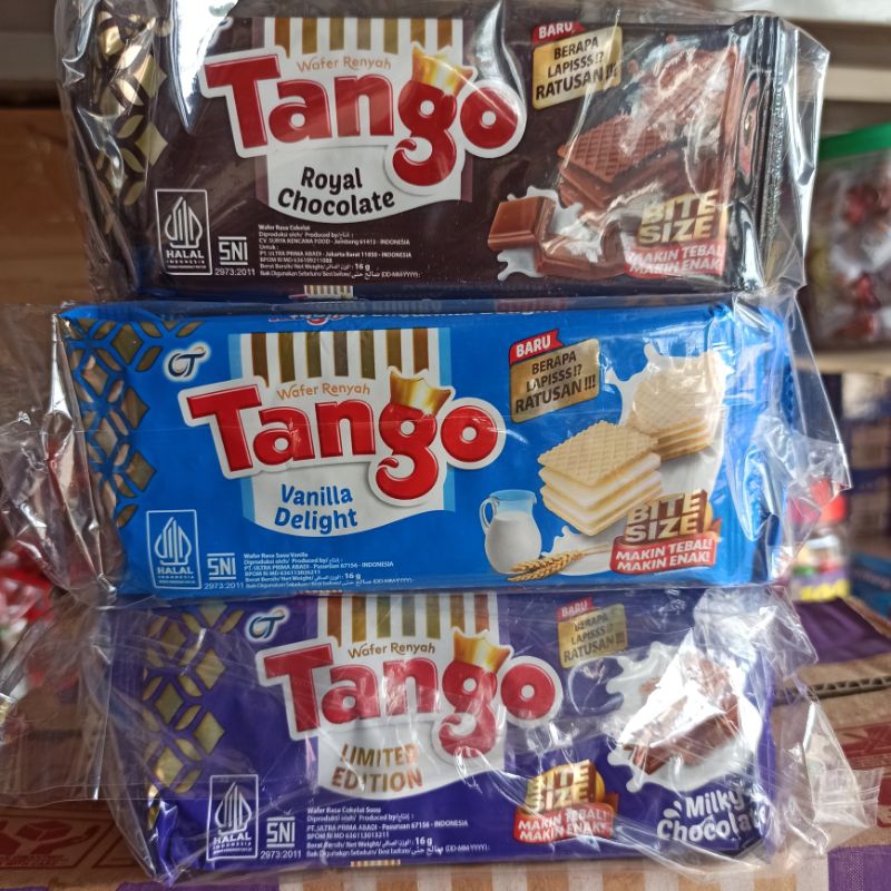 Jual Wafer Tango Renceng Rasa Cokelat Vanila Cokelat Susu | Shopee ...