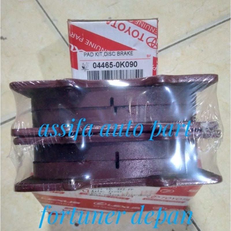 Jual brake pad kampas rem depan TOYOTA FORTUNER HILUX REVO 04465-0K090 ...