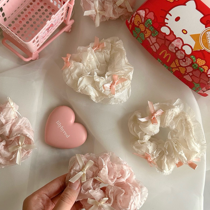 Jual Val scrunchies ——— dreamy korean style pretty srunchies with cute ...