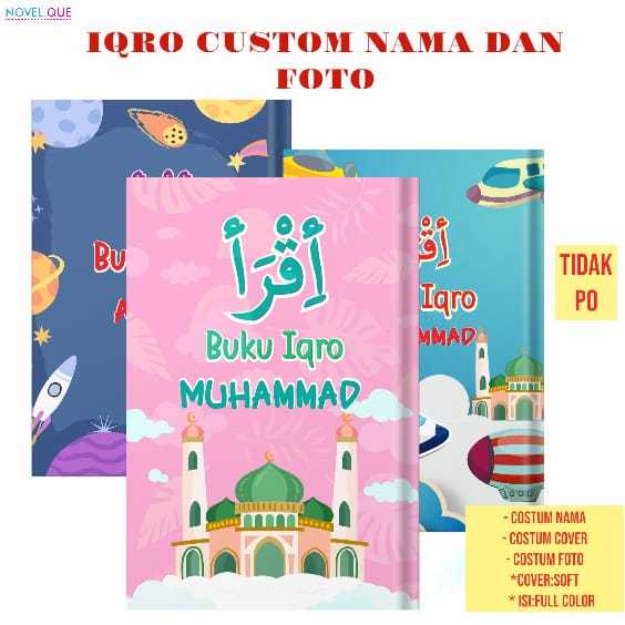 Jual IQRO Anak Custom Hardcover Soft Cover Full Color Black & White ...