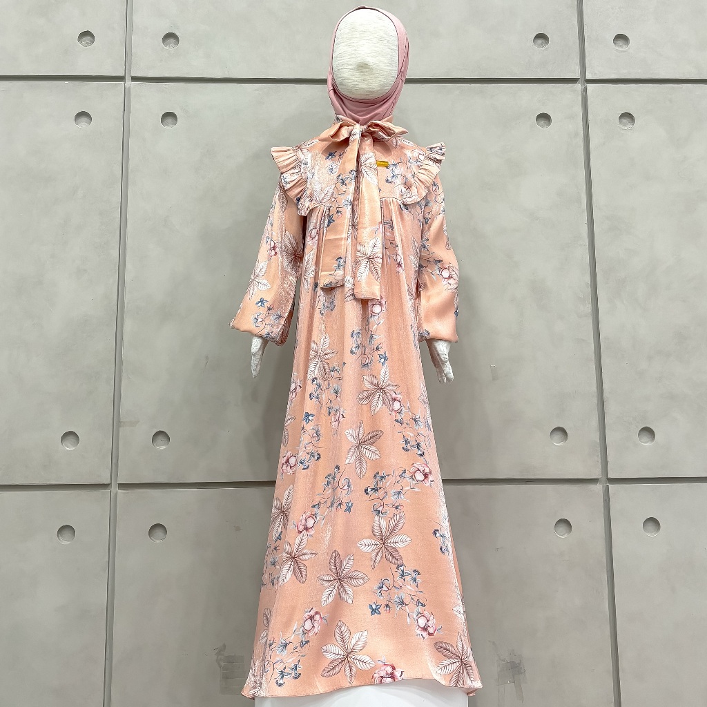 Jual Dera Kids Tiffany Long Dress Bahan Katun Shimmer Silk Motif ...
