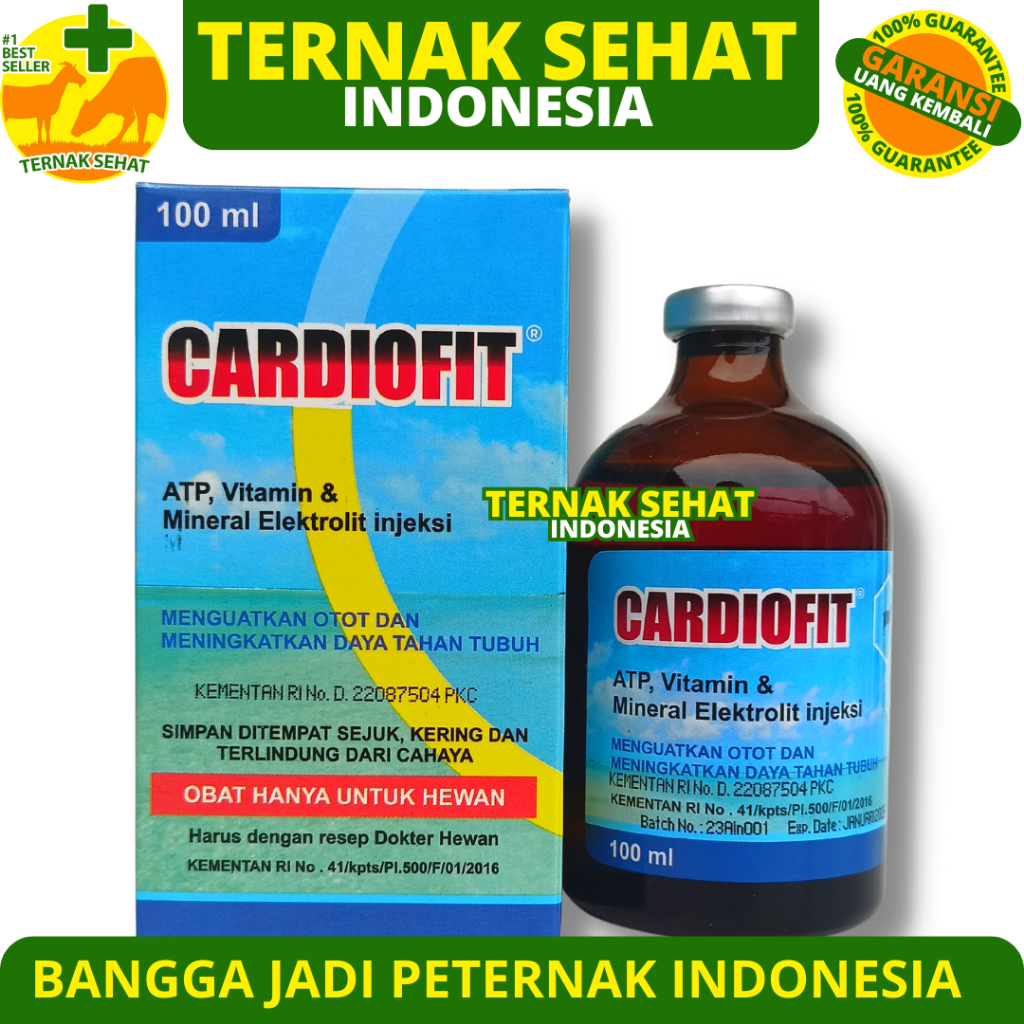 Jual CARDIOFIT 100 ml - Obat Sapi Ambruk Vitamin Mineral Penguat Otot ...