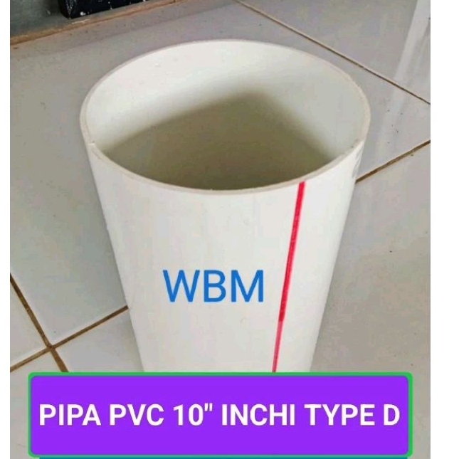 Jual Pipa pvc paralon 10" inchi type D panjang 10cm | Shopee Indonesia