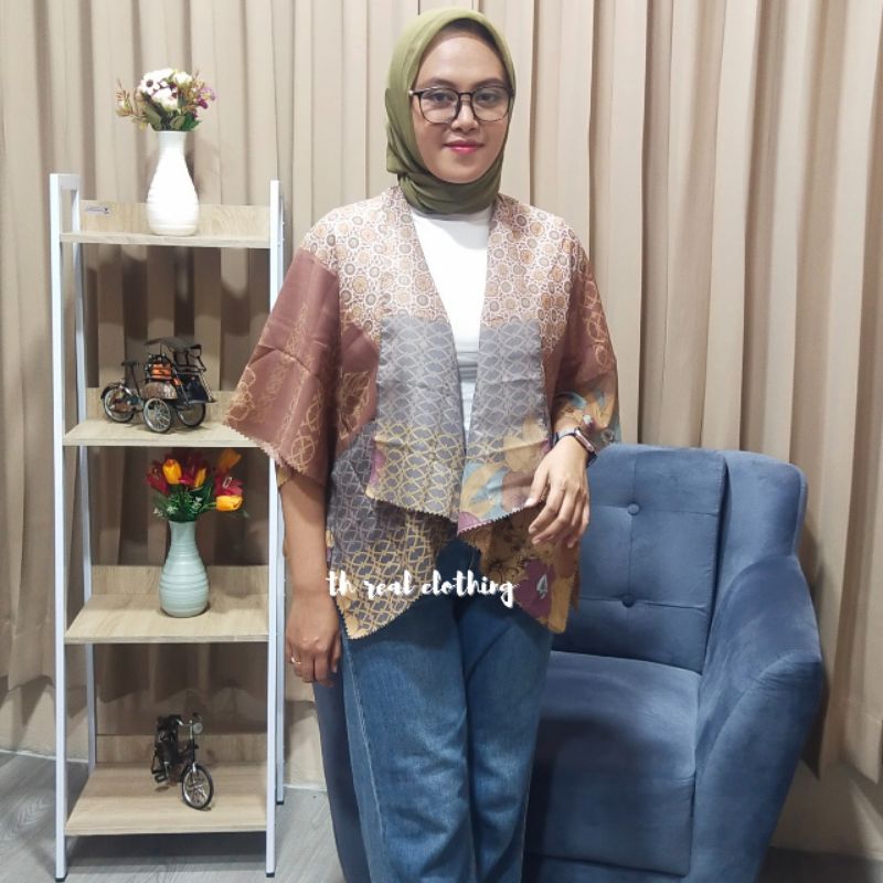 Jual | COD | OOTD outer scarf batwing / outer scarf model kelalawar ...