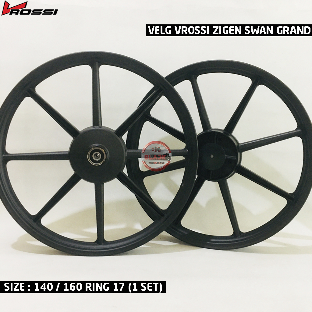 Jual Velg V Rossi Zigen Swan Grand 1 Set Depan Belakang UK 140 / 160 Ring 17 Motor Grand Astrea ...