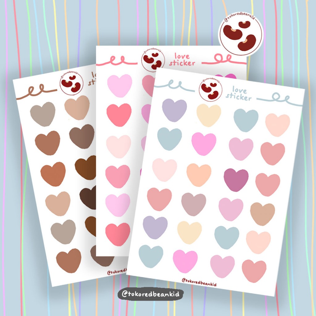 Jual Love Sticker Pack Sticker Planner Journal Sticker Sticker