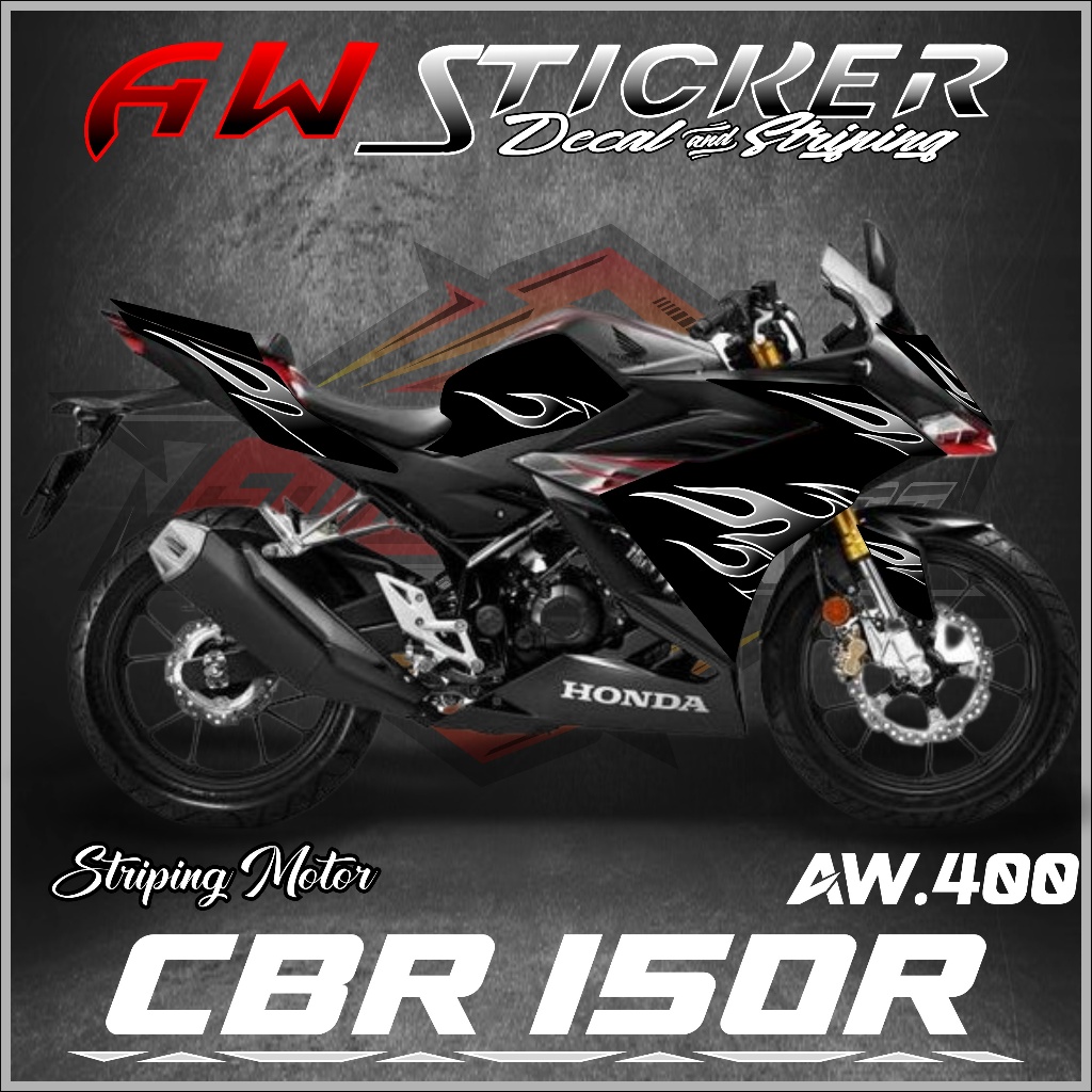 Jual Striping CBR 150R 2021 Transparan Sticker CBR K45R Striping Transparan CBR 150R Aw- 400 ...