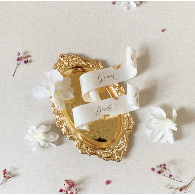 Jual Name Scrolls | Roll Nama Bride Groom Name | Placement card Tags ...
