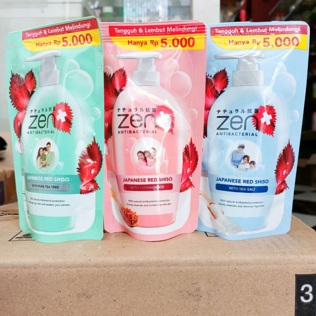 Jual isi 3 Zen Cair 5000 Sabun Mandi Pouch Kemasan Refill Shinzui ...