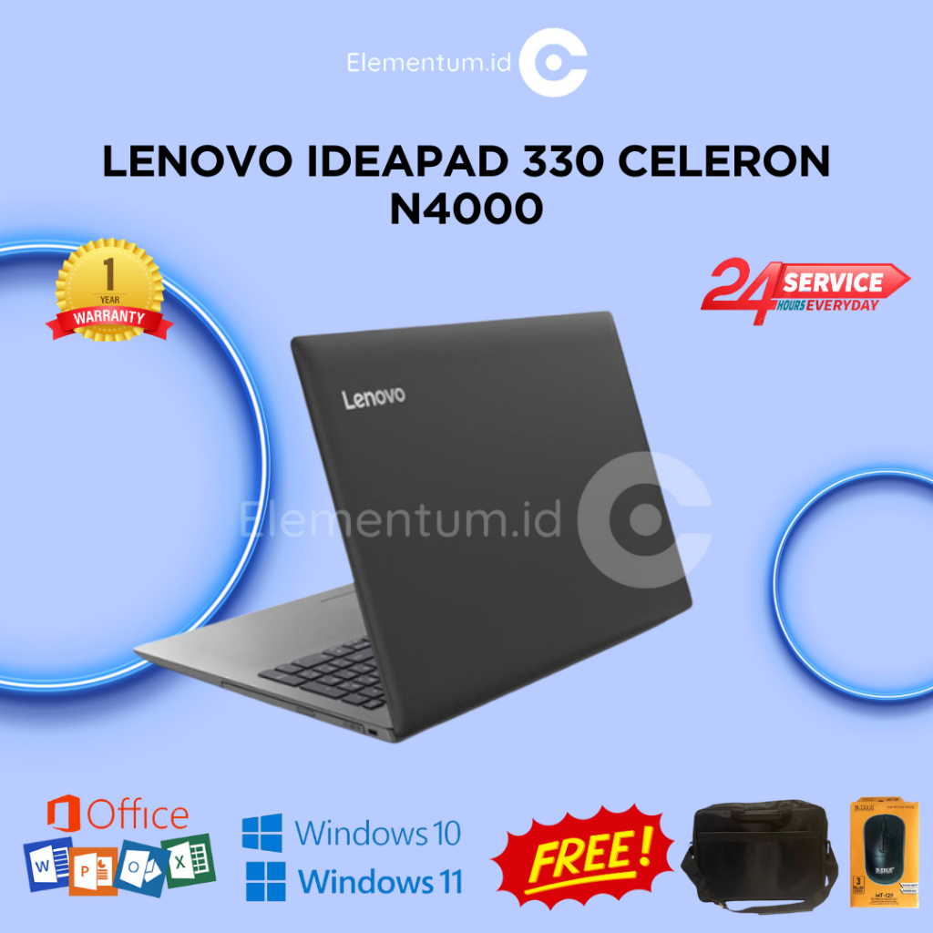 Jual Lenovo Ideapad 330 Celeron N4000 - 4GB 500GB - WIN10 - 14 INCH ...