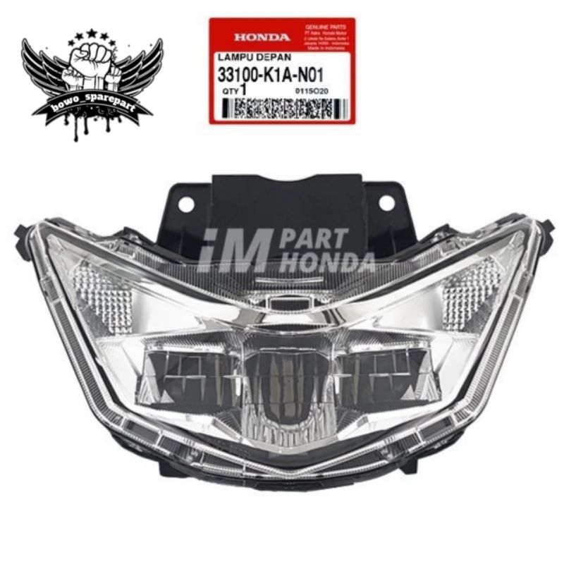 Jual Headlamp Reflektor Lampu Depan Beat Led Deluxe Beat Street Led K1A ...