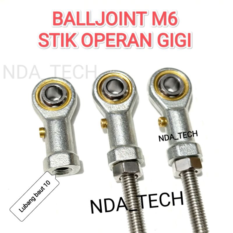 Jual STUT BEARING M6 BALLJOINT TIANG OPERAN GIGI BAUT 10 STUT BALL ...