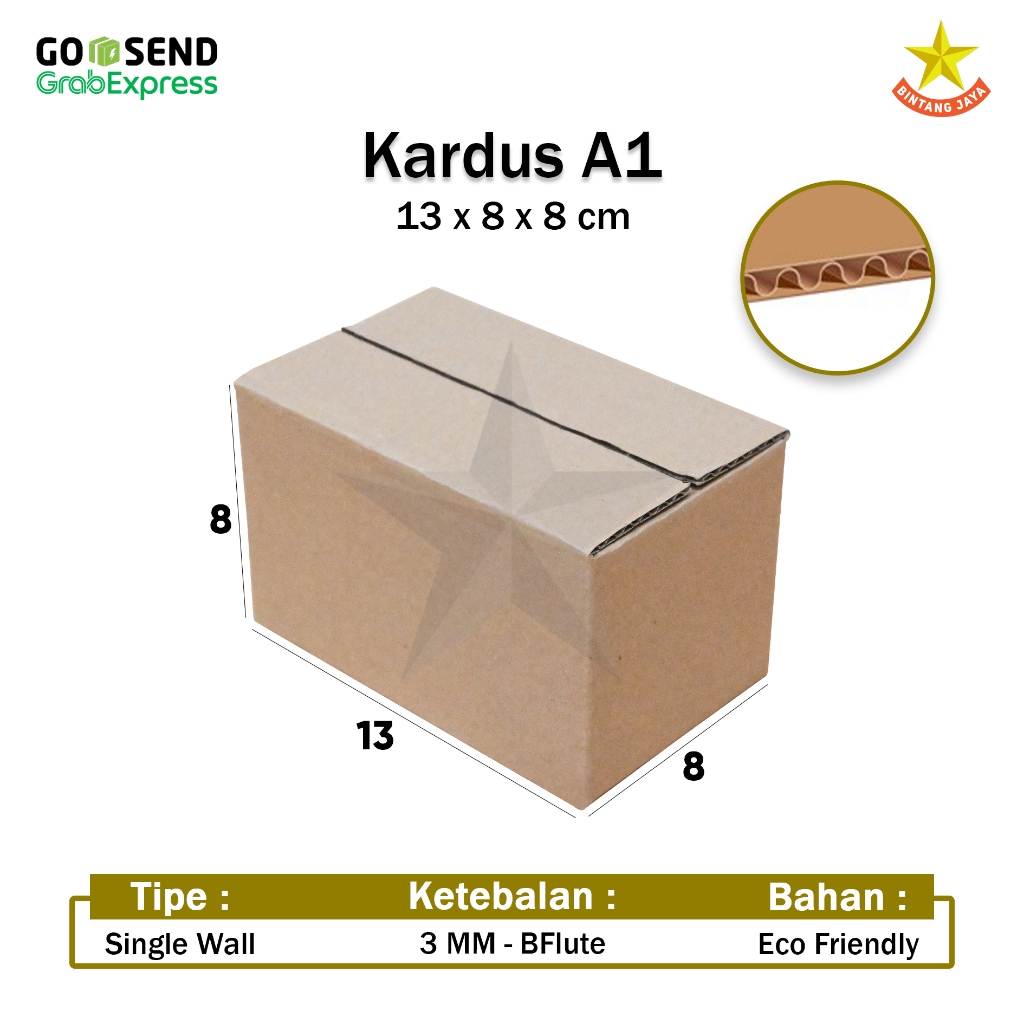 Jual KARDUS 13 X 8 X 8 CM /DUS/PACKING/KEMASAN/POLOS/SPAREPART/OBAT ...