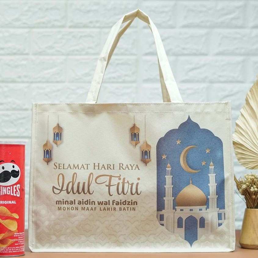Jual Tas Bingkisan Lebaran Ukuran Jumbo T30 P40, Tas Parcel Hari Raya Idul Fitri Bahan POLYESTER ...