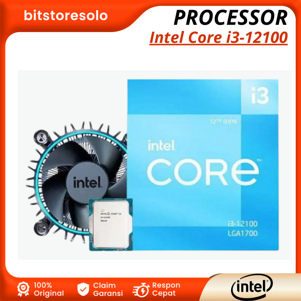 Jual Processor Intel Core i3-12100 3.3GHz Up To 4.3GHz - Cache 12MB ...