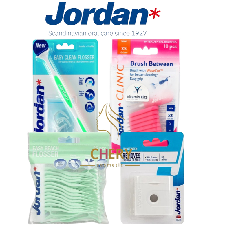 Jual Jordan Easy Clean Flosser | Interdental Brushes | Easy Reach ...