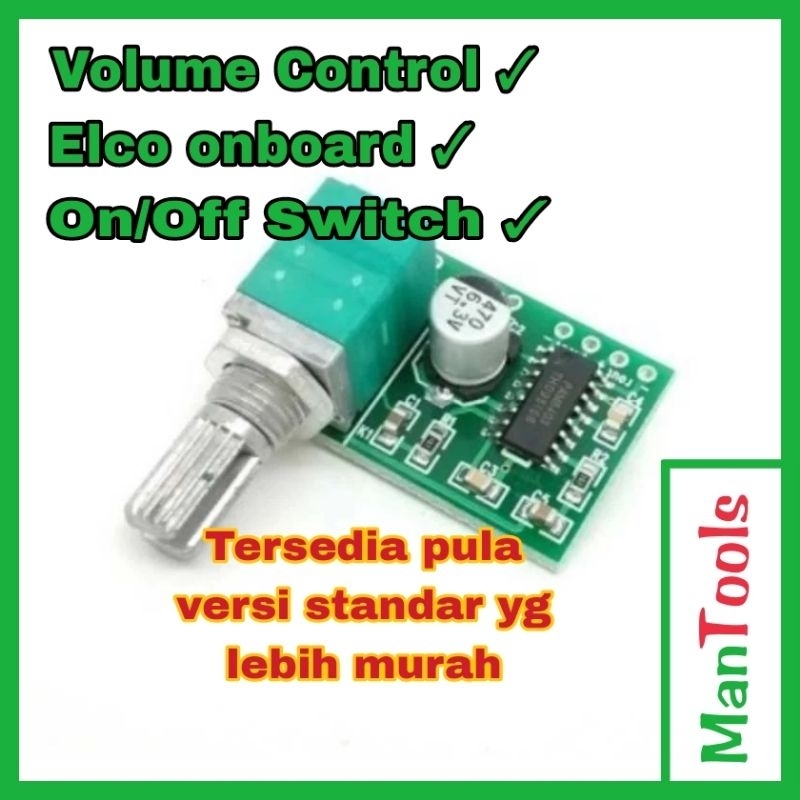 Jual Mini Amplifier 5V PAM8403 2 x 3W Kit Cocok untuk Hi Fi Headphone ...