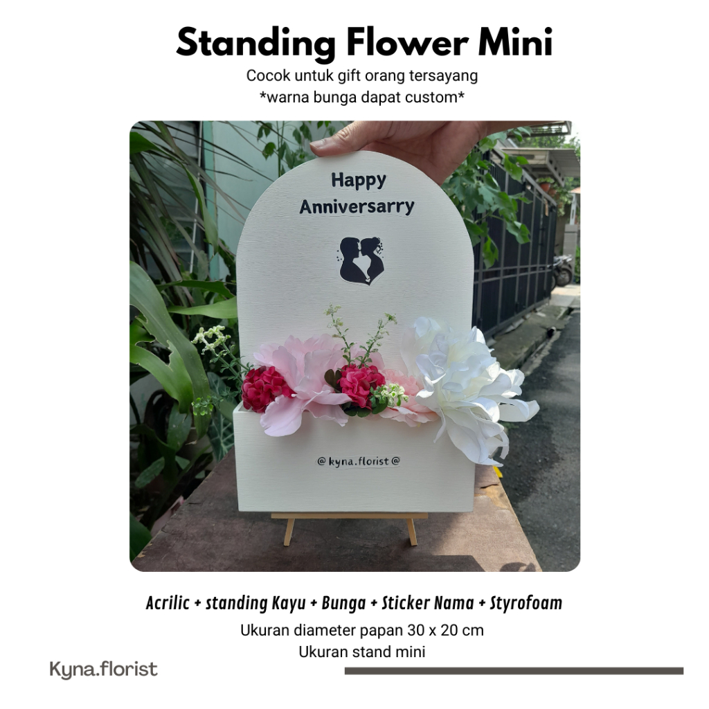 Jual flower box mini | papan bunga mini | papan bunga wisuda | Shopee ...