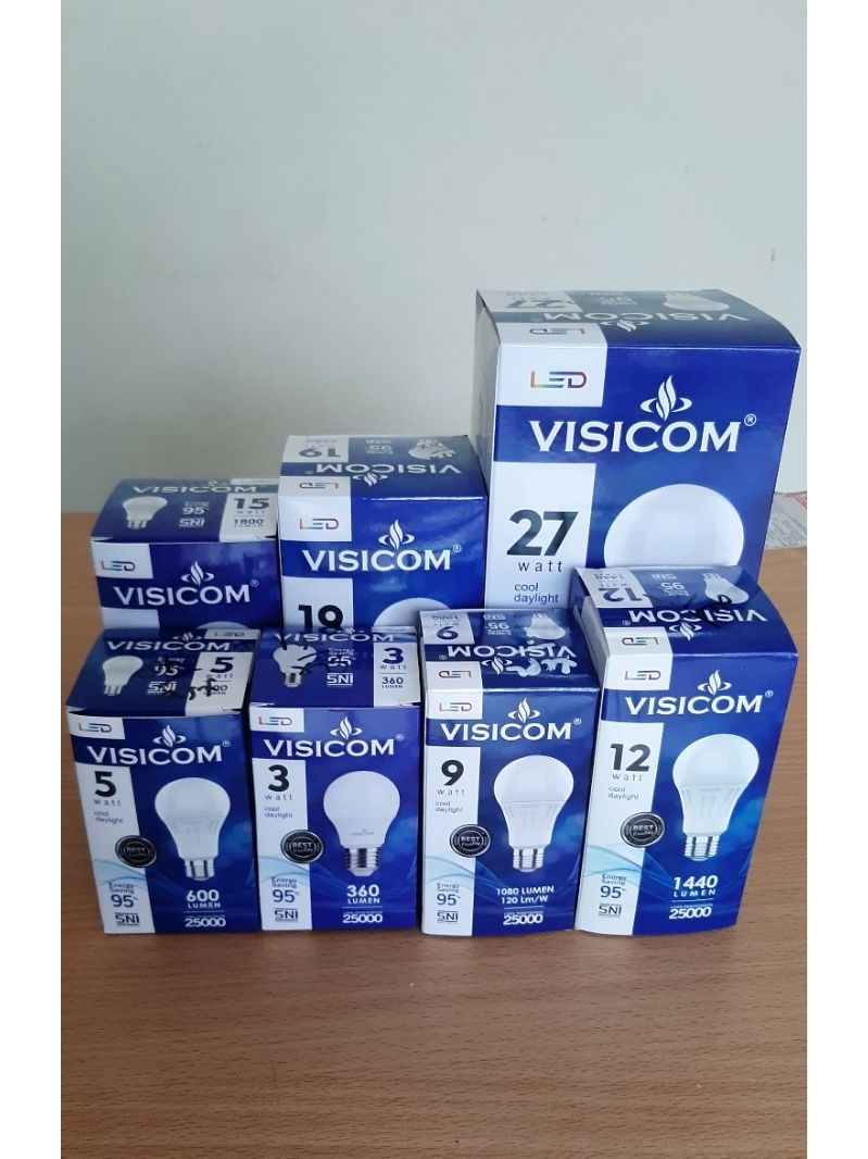 Jual LAMPU LED BULB VISICOM 5 WATT ( 5 PCS ) | Shopee Indonesia