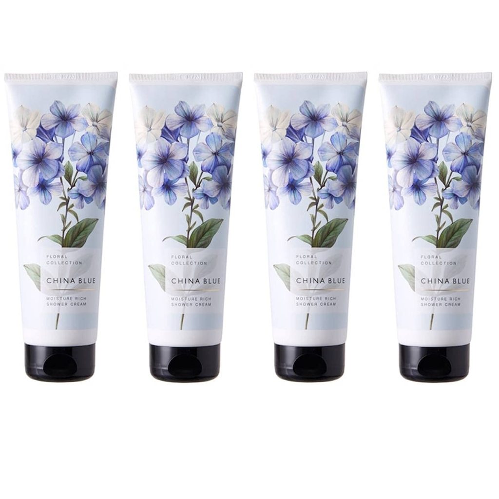 Jual M&S Floral China Blue Shower Cream 250Ml - Lilial Free Marks ...