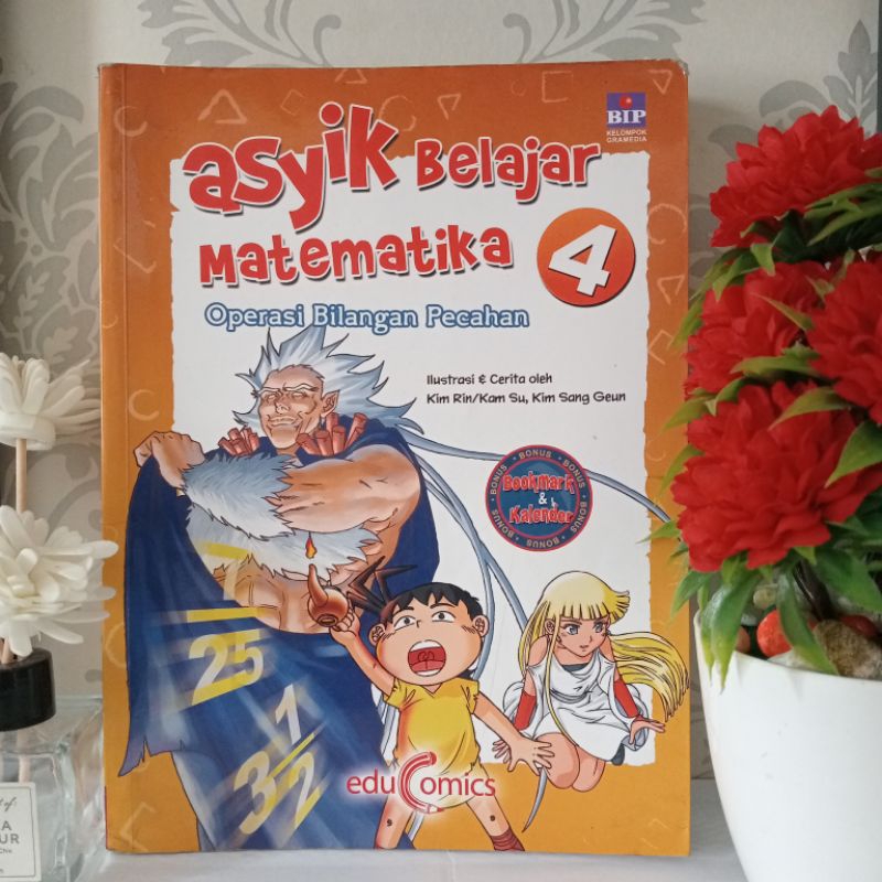 Jual ORIGINAL BUKU EDU COMICS ASYIK BELAJAR MATEMATIKA 4 | Shopee Indonesia