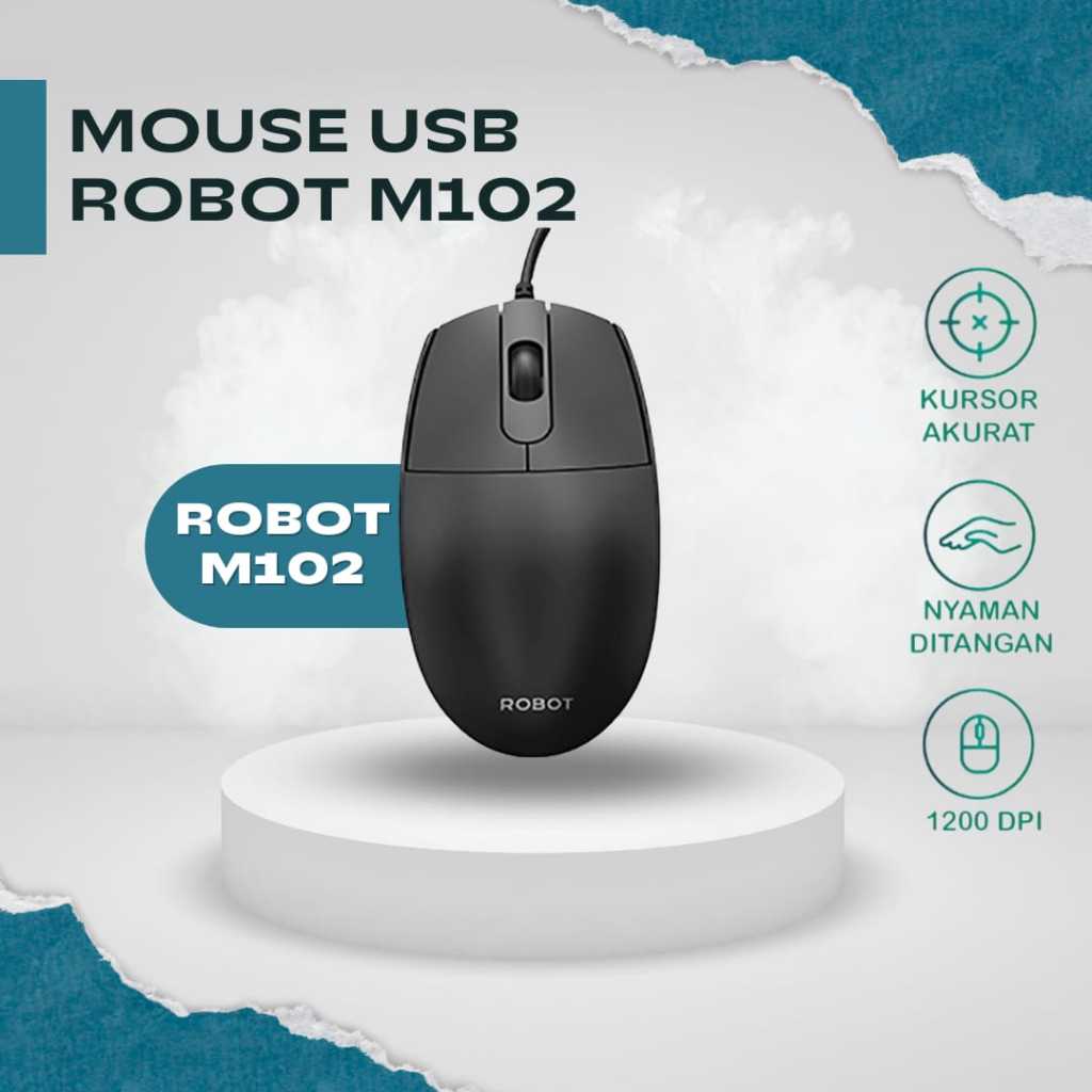 Jual Mouse USB ROBOT M102 untuk PC dan laptop | Shopee Indonesia