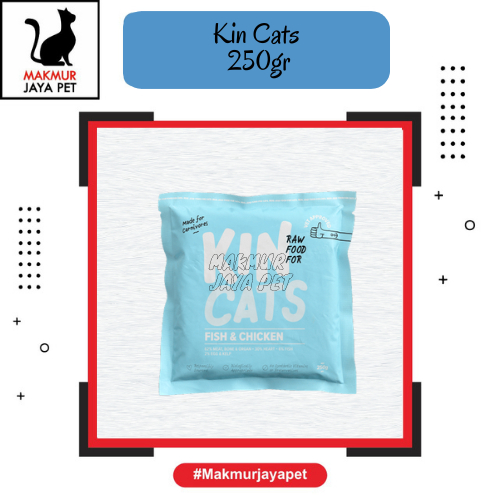 Jual KIN Raw Food Cat Chicken Fish 250gr / Makanan Mentah Kucing ...