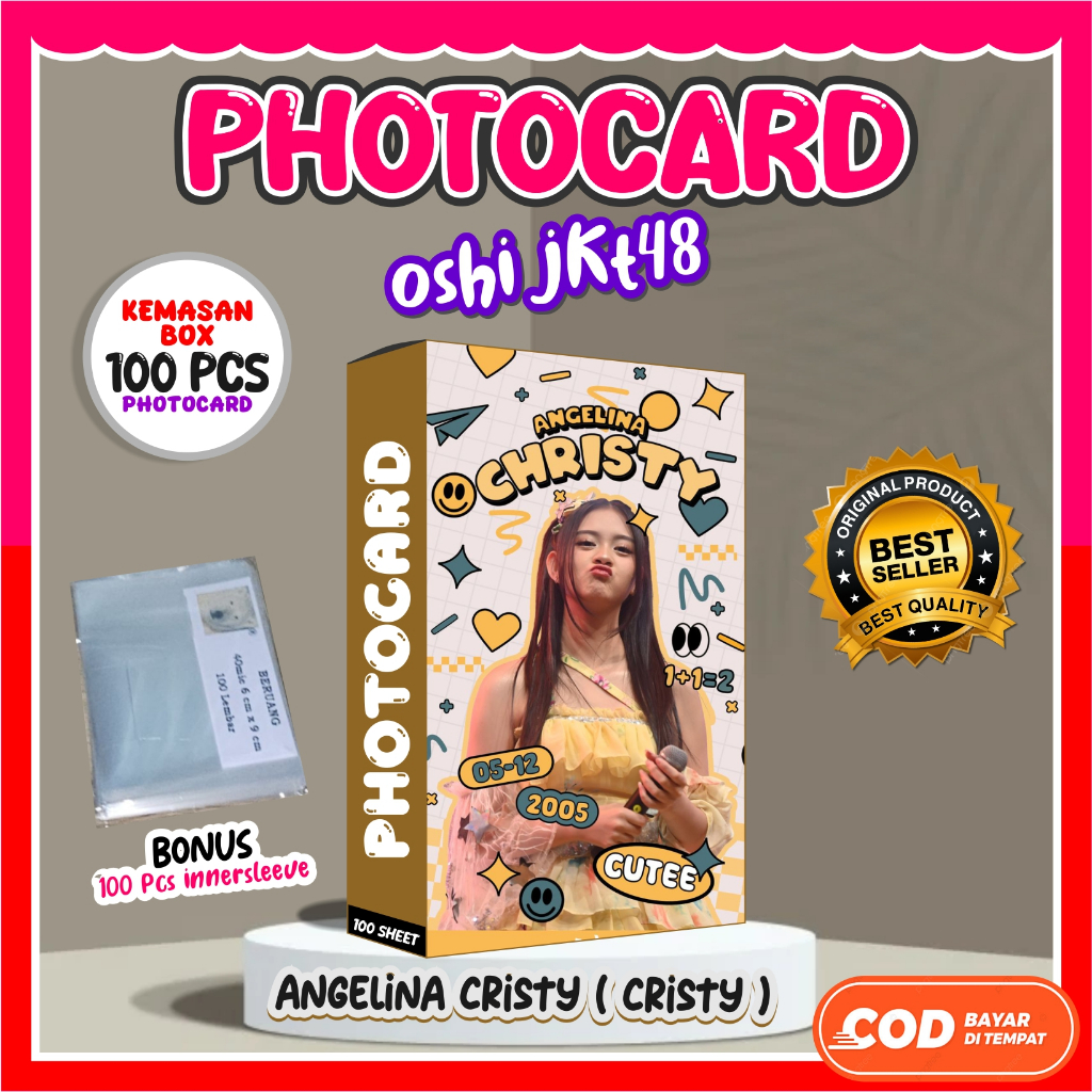 Jual 100 Photocard Cristy JKT48 GRATIS 100 Innersleeve | OSHI JKT48 | Shopee Indonesia