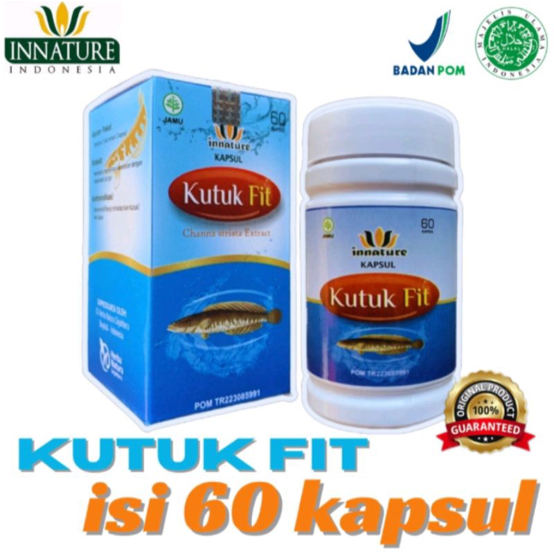 Jual KAPSUL KUTUK FIT Luka Cepat Sembuh - Herbal Pasca Operasi Caesar Ekstrak Albumin Ikan Gabus ...