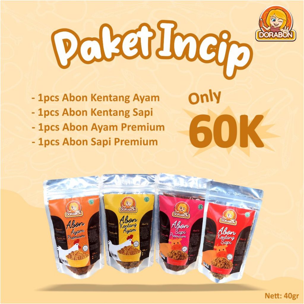 Jual PAKET INCIP DORABON 4 VARIAN | Shopee Indonesia