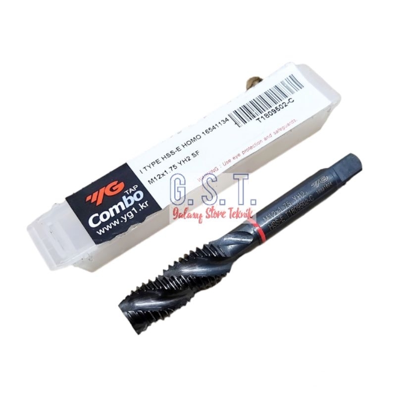 Jual Tap spiral M12×1.75 WG/YG korea tap mesin tap ulir drat m12×1.75 ...
