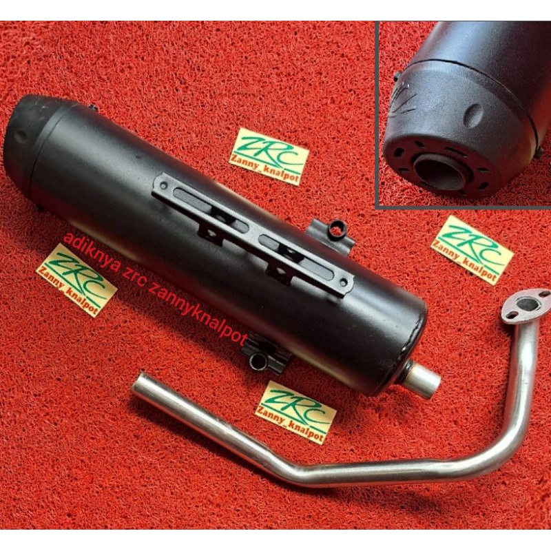 Jual KNALPOT VARIO MUFFLER HITAM / KNALPOT ZRC MUFFLER HITAM VARIO ZRC ...