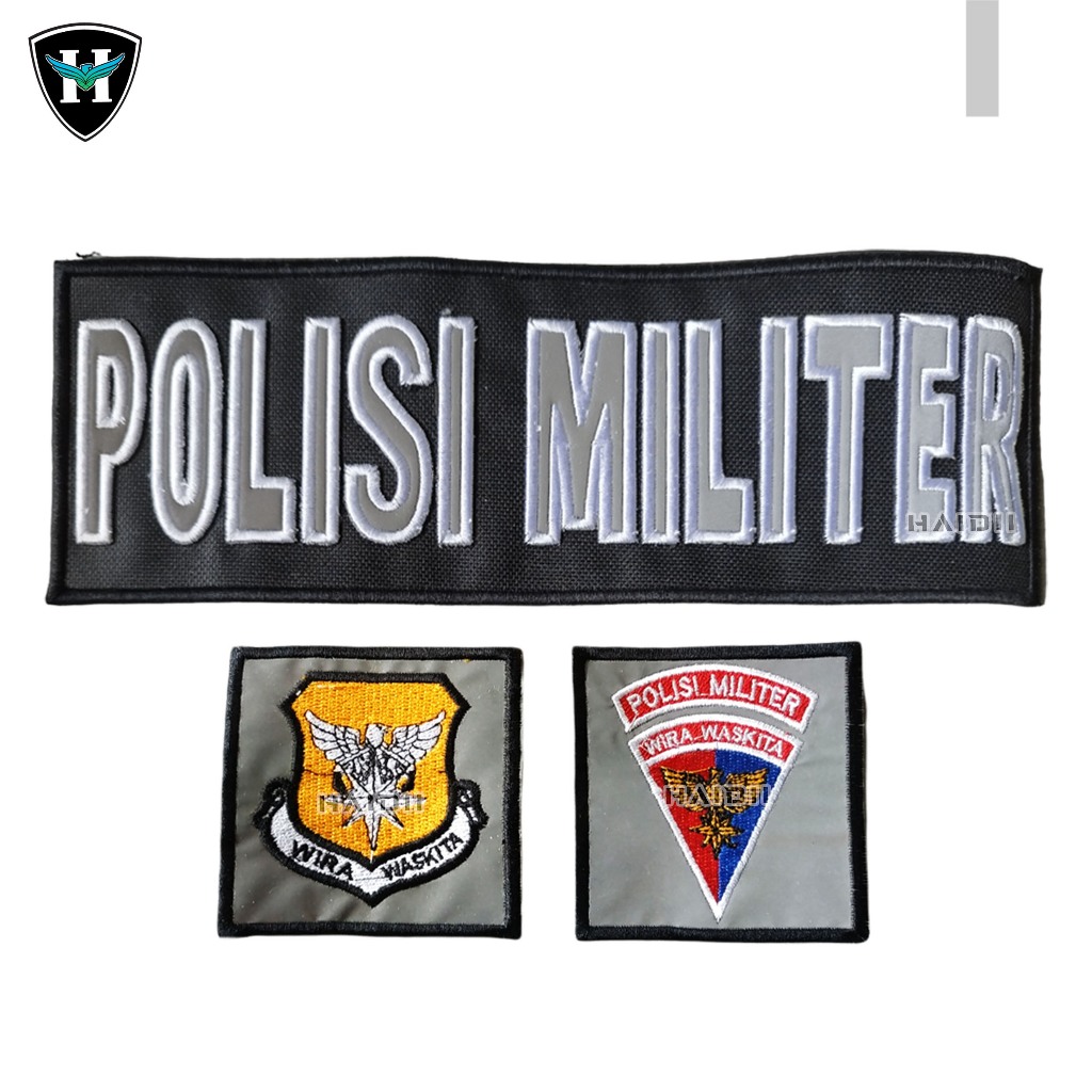 Jual Logo Bordir POM AU / Polisi Militer / Patch Bordir | Shopee Indonesia