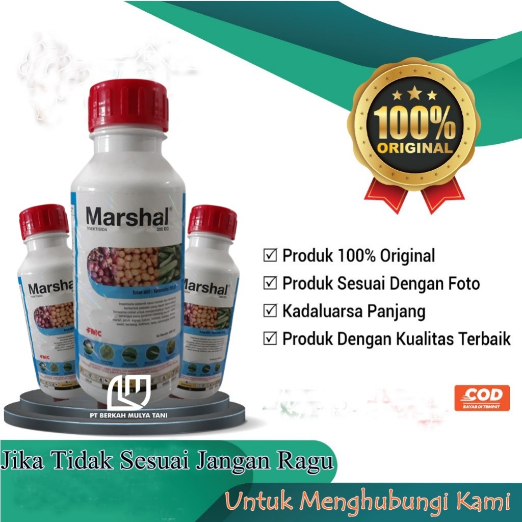 Jual Insektisida Akarisida Marshal 200EC 500 ml Original FMC | Shopee ...