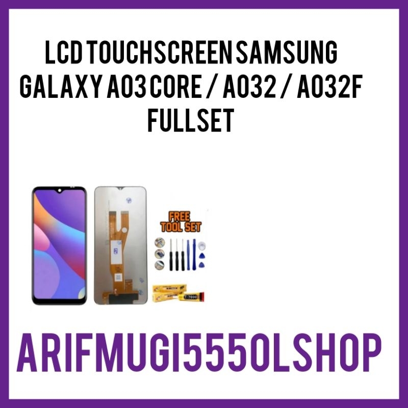 Jual Lcd Touchscreen Samsung Galaxy A03 Core / A032 / A032F Free Tools Lem Fullset Original ...
