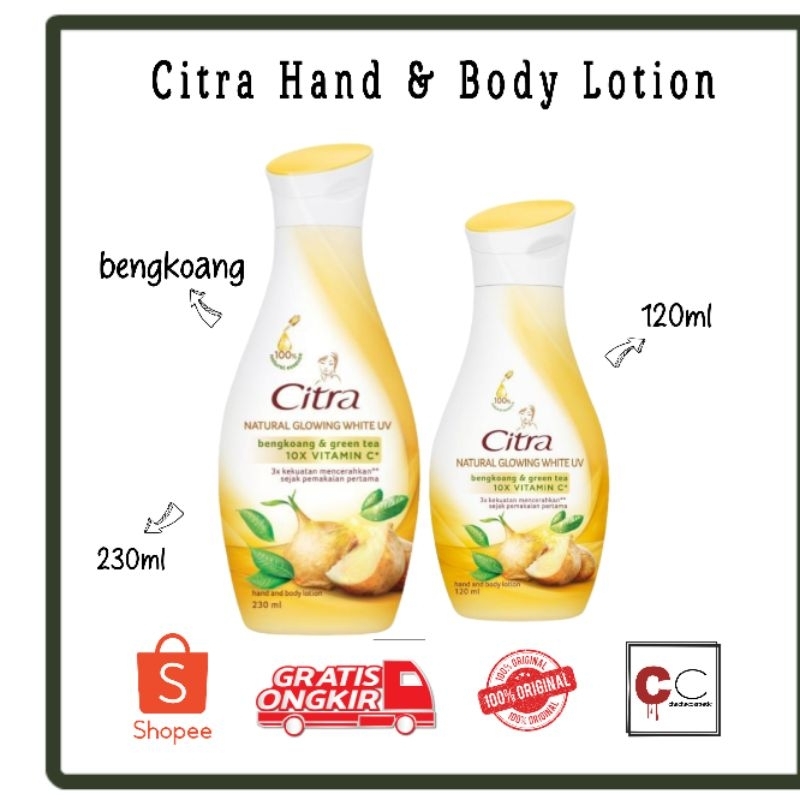 Jual Citra Hand Boddy Lotion Bengkoang 120ml / 230ml | Shopee Indonesia
