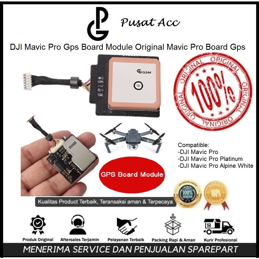 Jual DJI Mavic Pro GPS Board Module Original for Mavic Pro Gps Module ...
