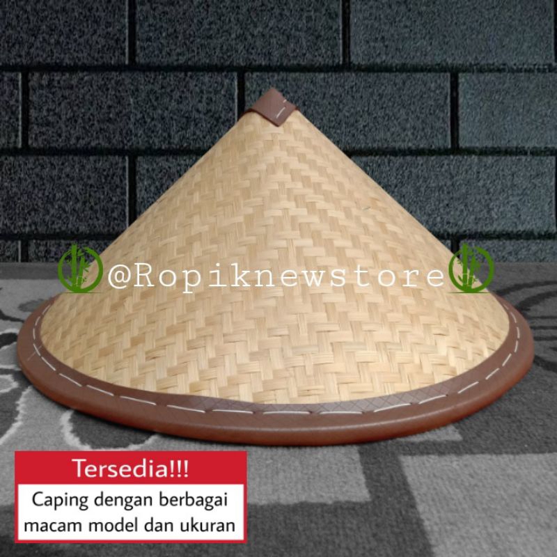 Jual Topi caping bambu/Topi petani/Tudung cetok [ macam-macam model ...