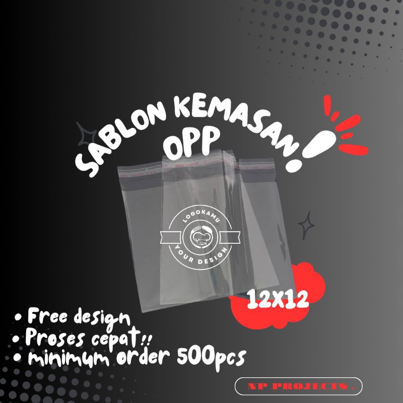 Jual plastik opp sablon 12x12 30mic TEBAL | Shopee Indonesia